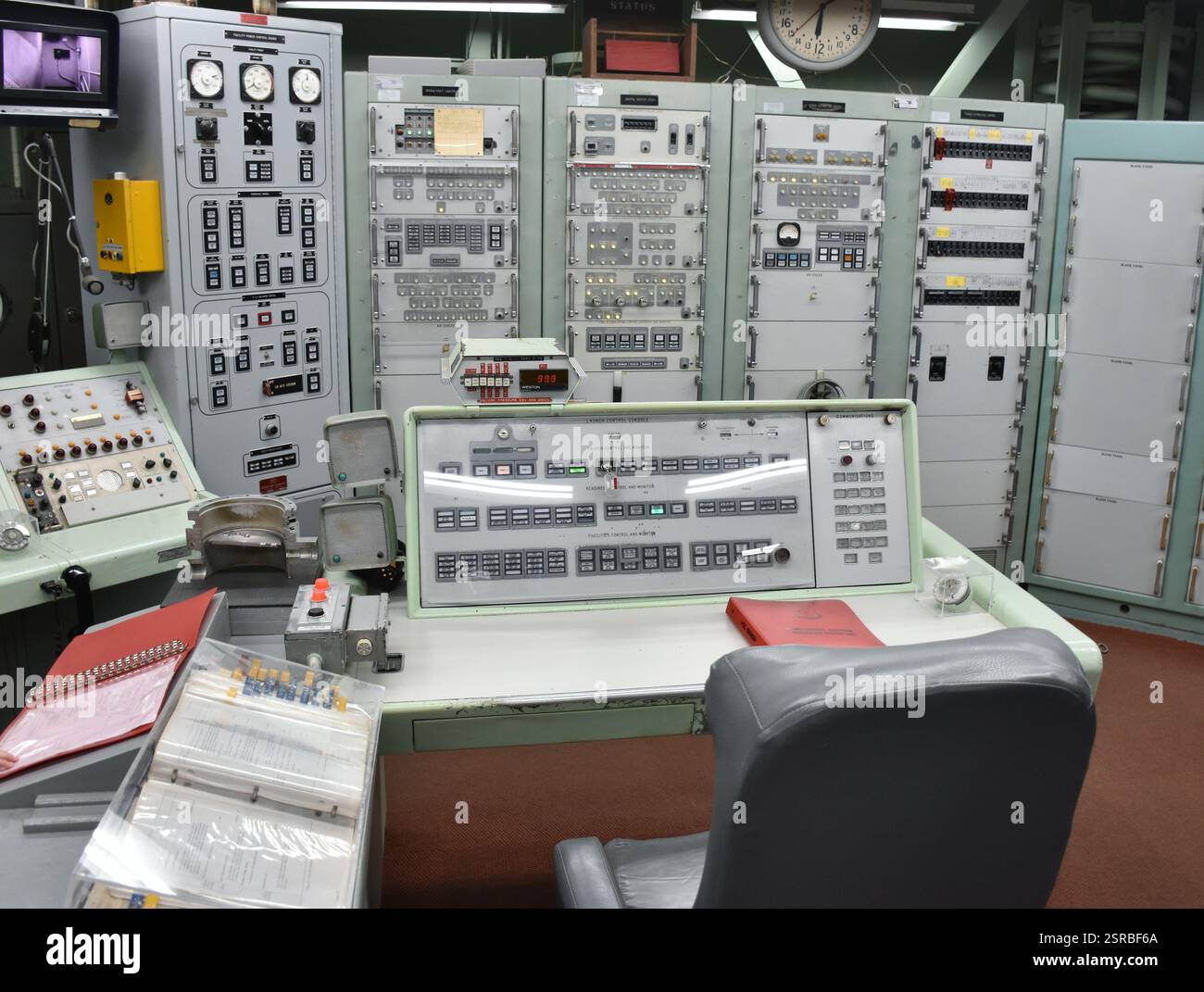 Tucson, AZ - February 14, 2025: Control room for an Titan II nuclear ...