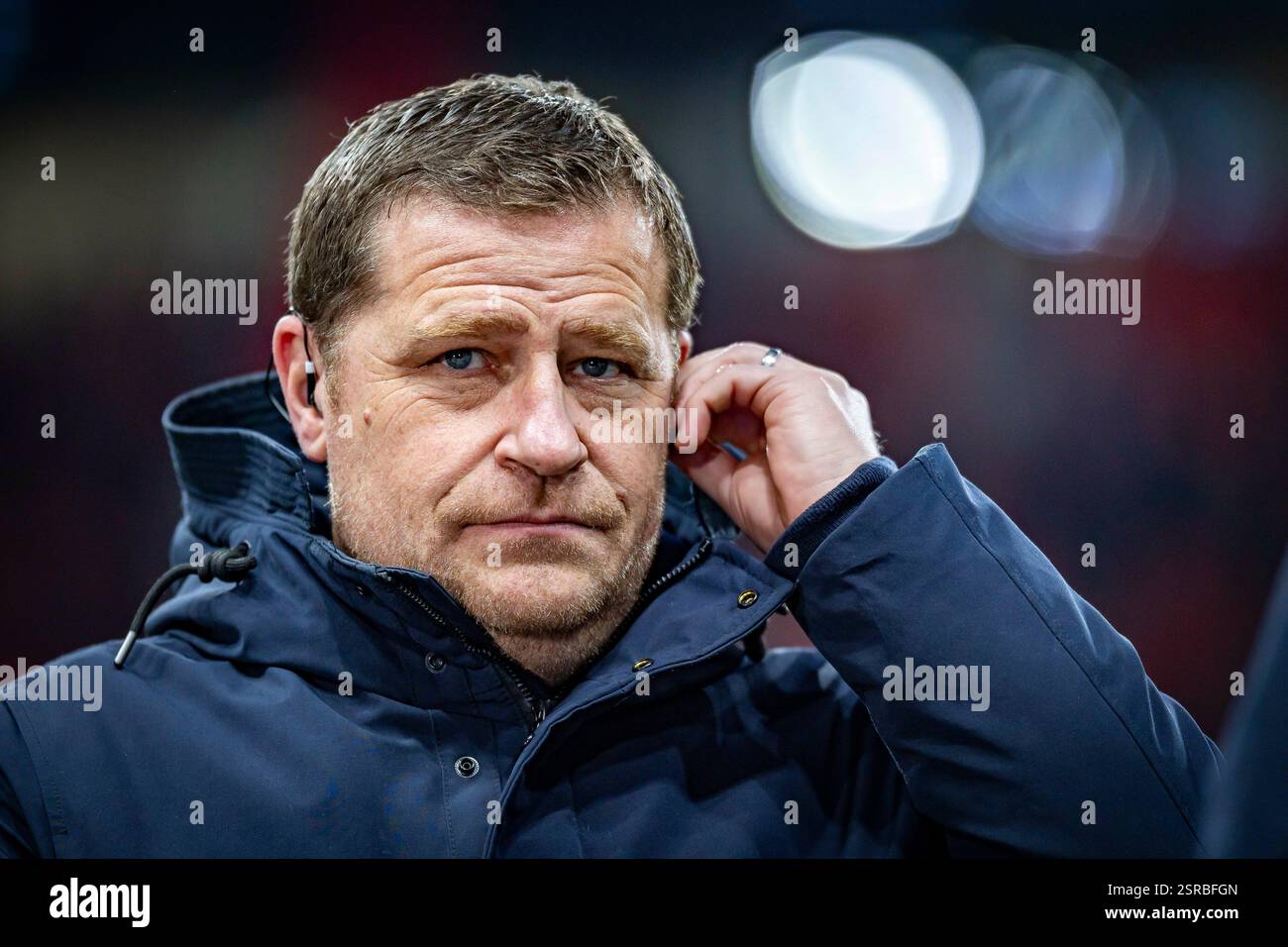 Leverkusen, Deutschland. 15th Feb, 2025. Max Eberl, Manager des FC Bayern M?nchen; Bayer 04 ...