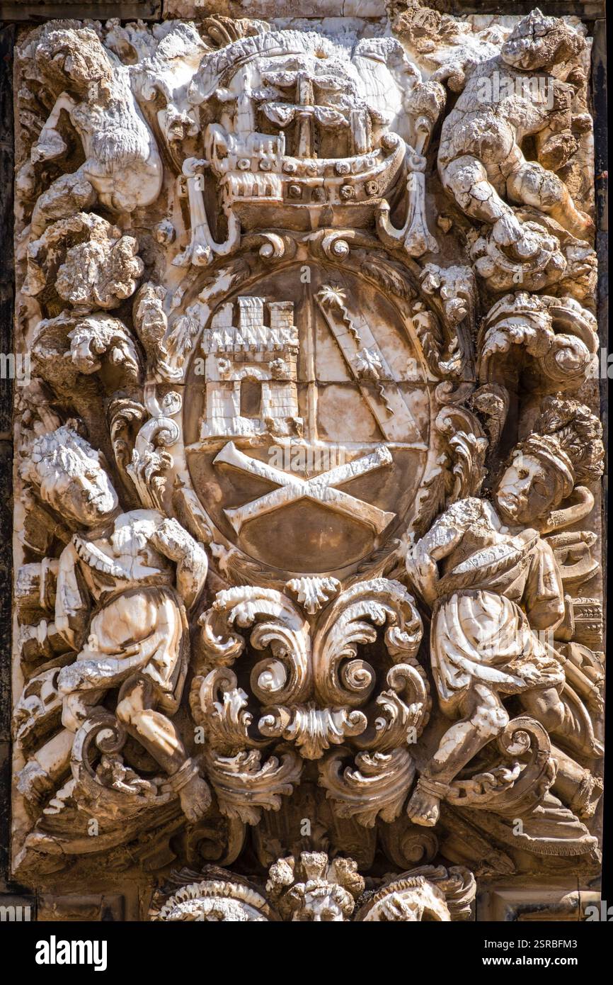 Noble coat of arms, palace of the Marques de Casa Torre, 18th century ...