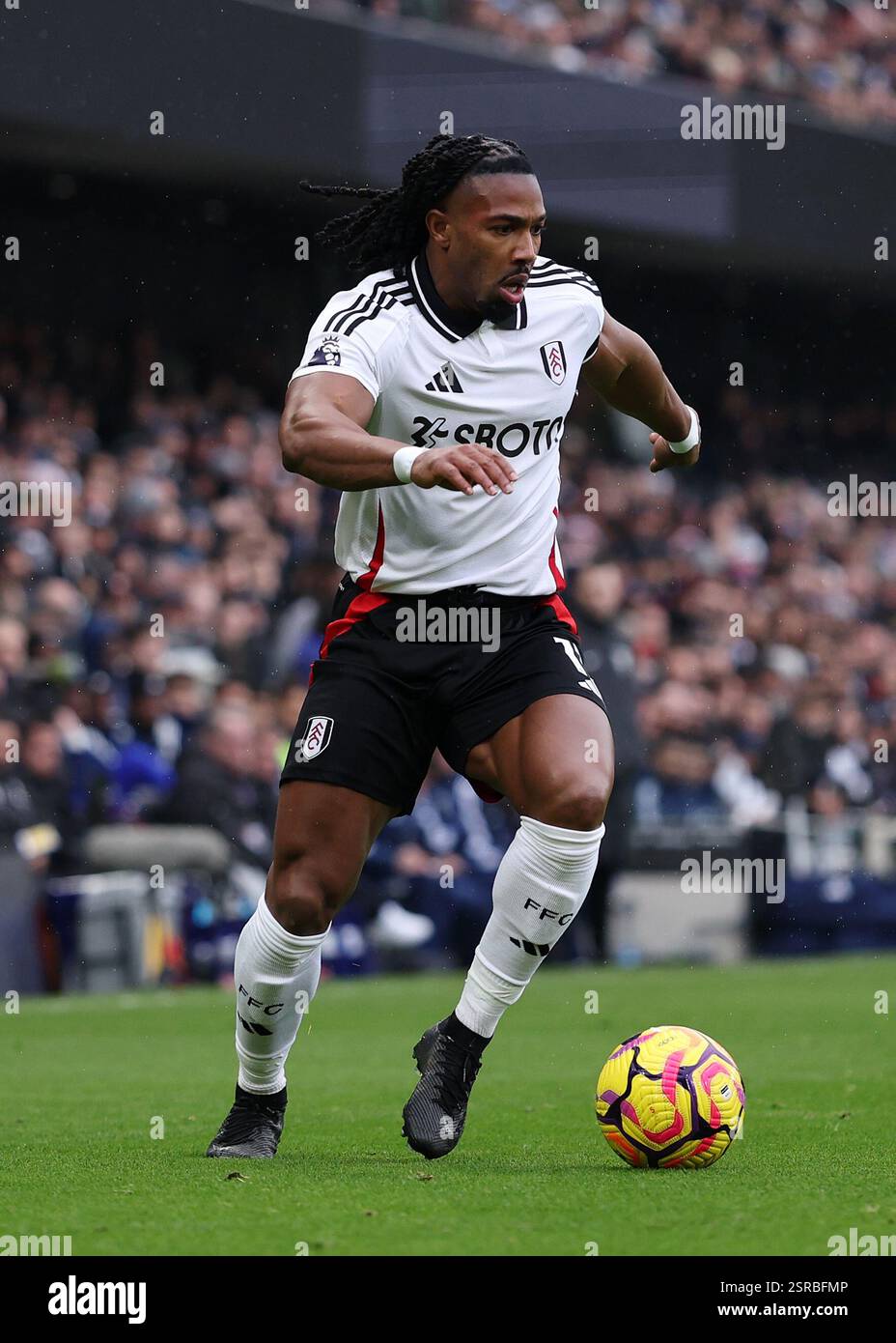 London, UK. 15th Feb, 2025. Adama Traore of Fulham during the Premier ...