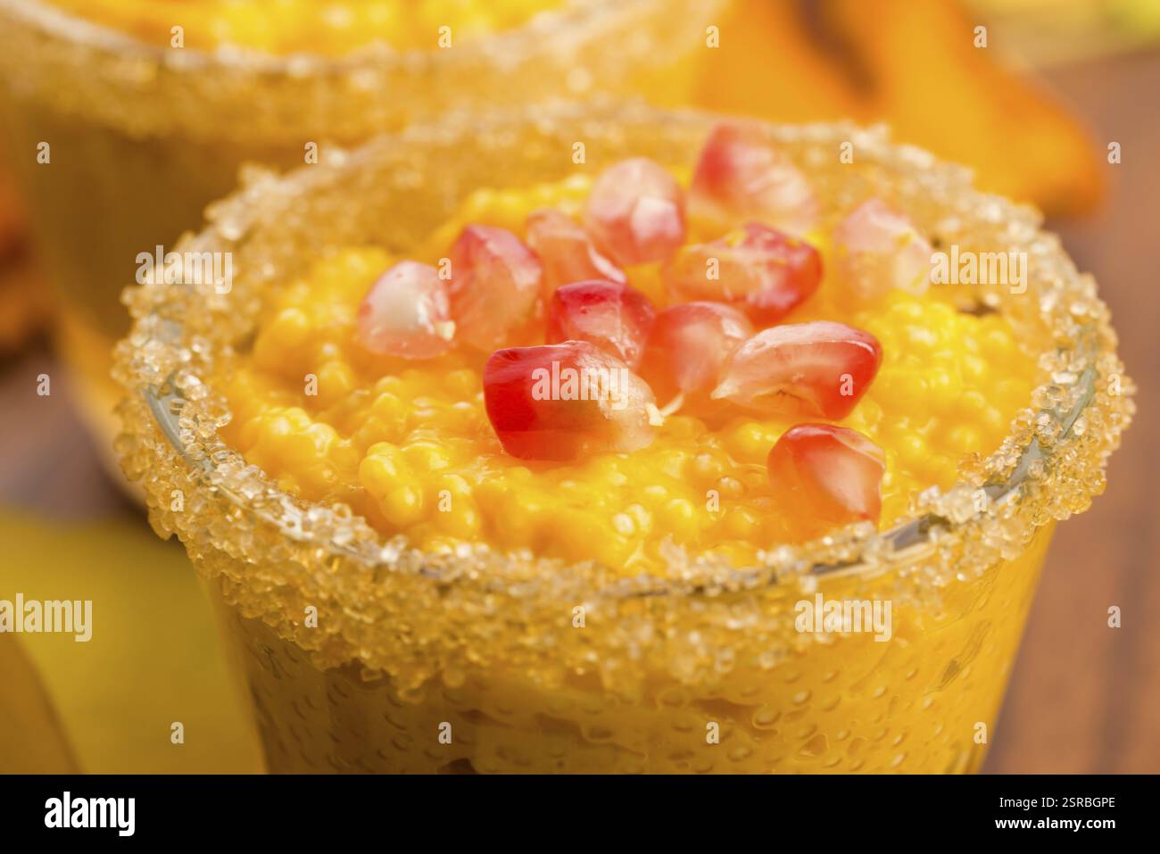 Pumpkin pudding with tapioca pearls, lodz, poland Stock Photo - Alamy