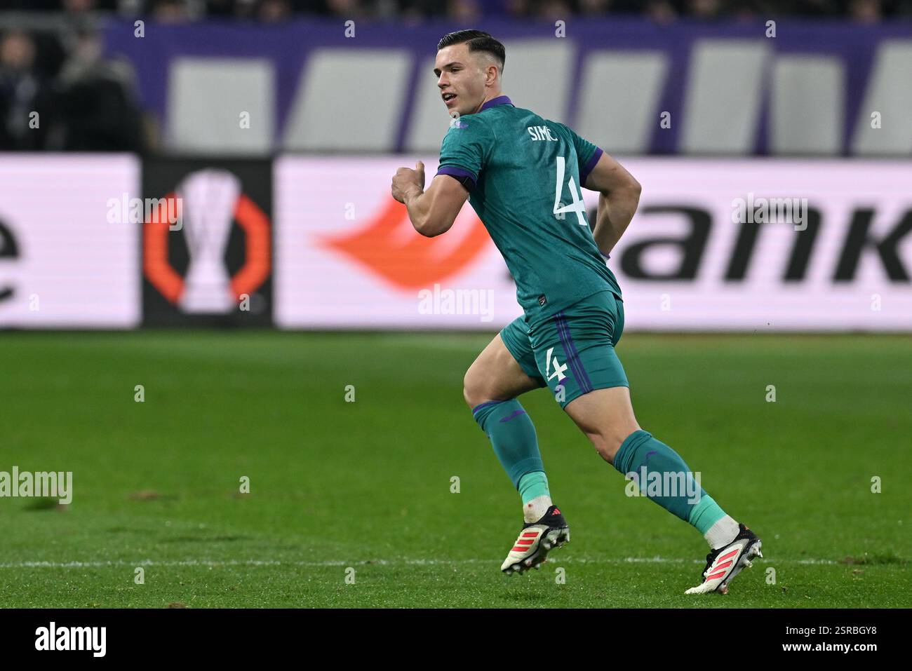 Anderlecht, Belgium. 30th Jan, 2025. Jan-Carlo Simic (4) of Anderlecht pictured during the ...