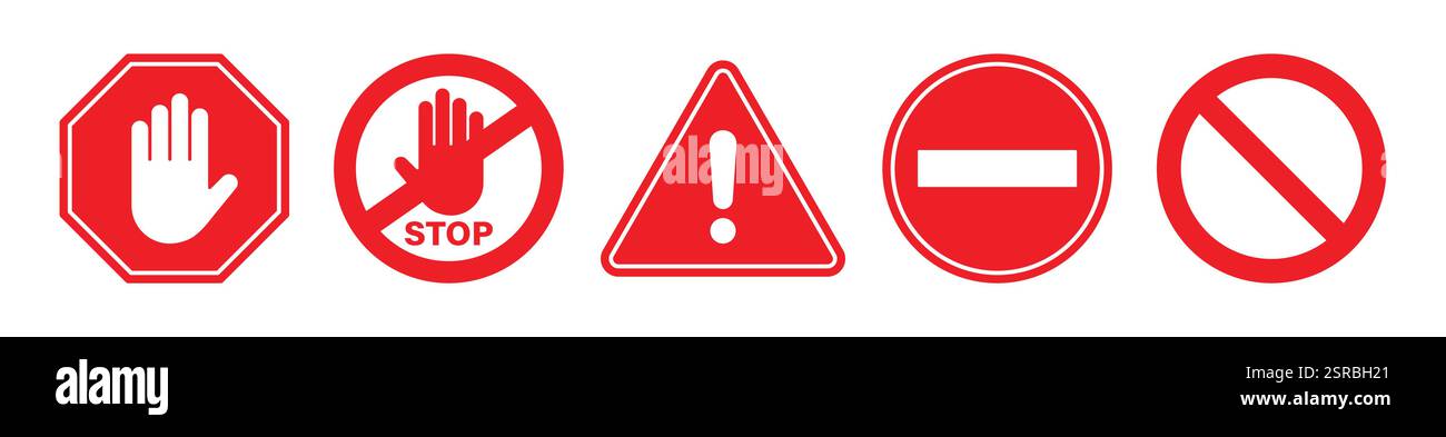 stop, do not cross, ban, forbidden, social sign, vector illustration ...