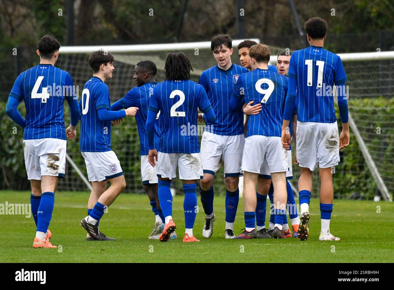 Landore, Swansea, Wales. 15 February 2025. George Chenery of Ipswich ...