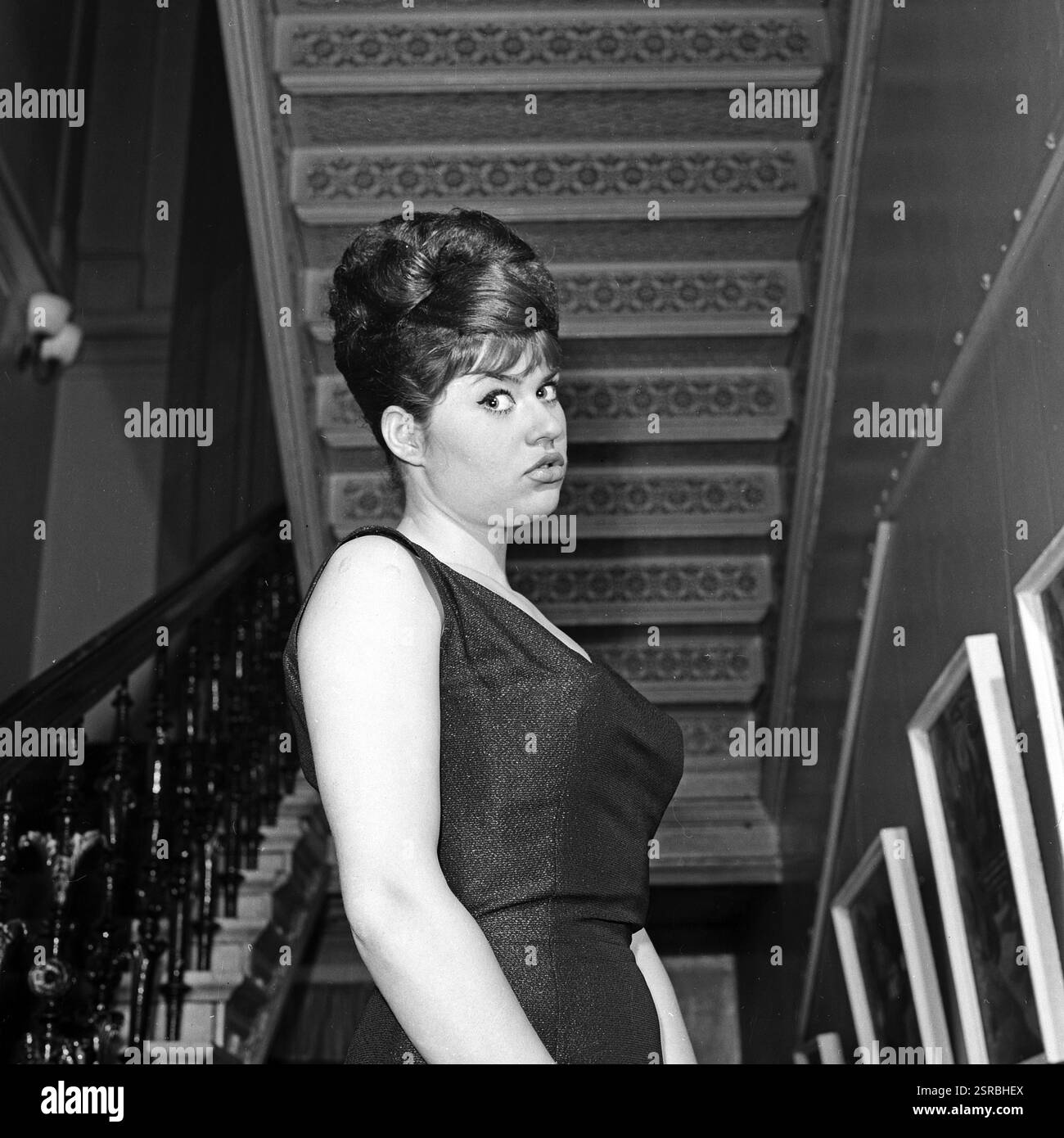 Die deutsche Sängerin, Schauspielerin und Komponistin Brigitte Petry im Porträt bei einem ...