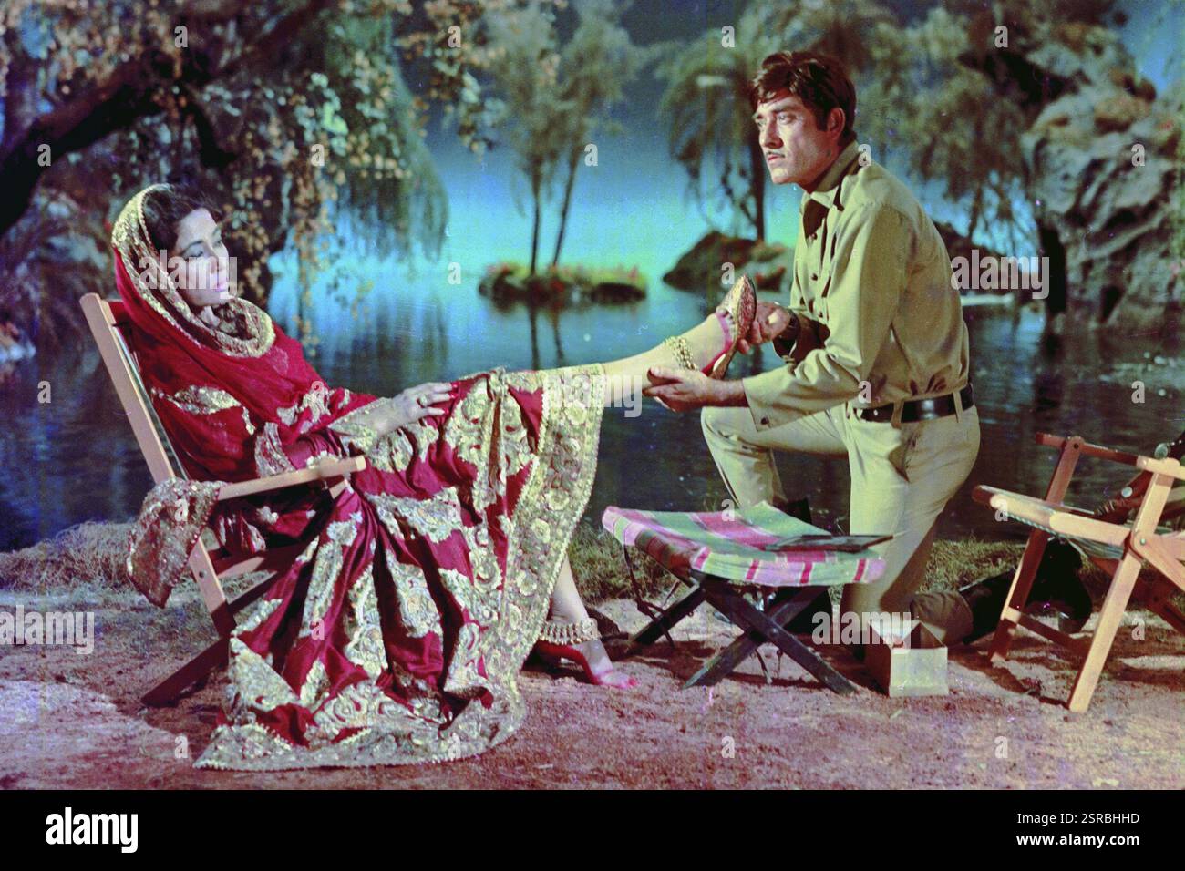 Indian Bollywood actress actor Meena Kumari and Raaj Kumar, India, Asia ...