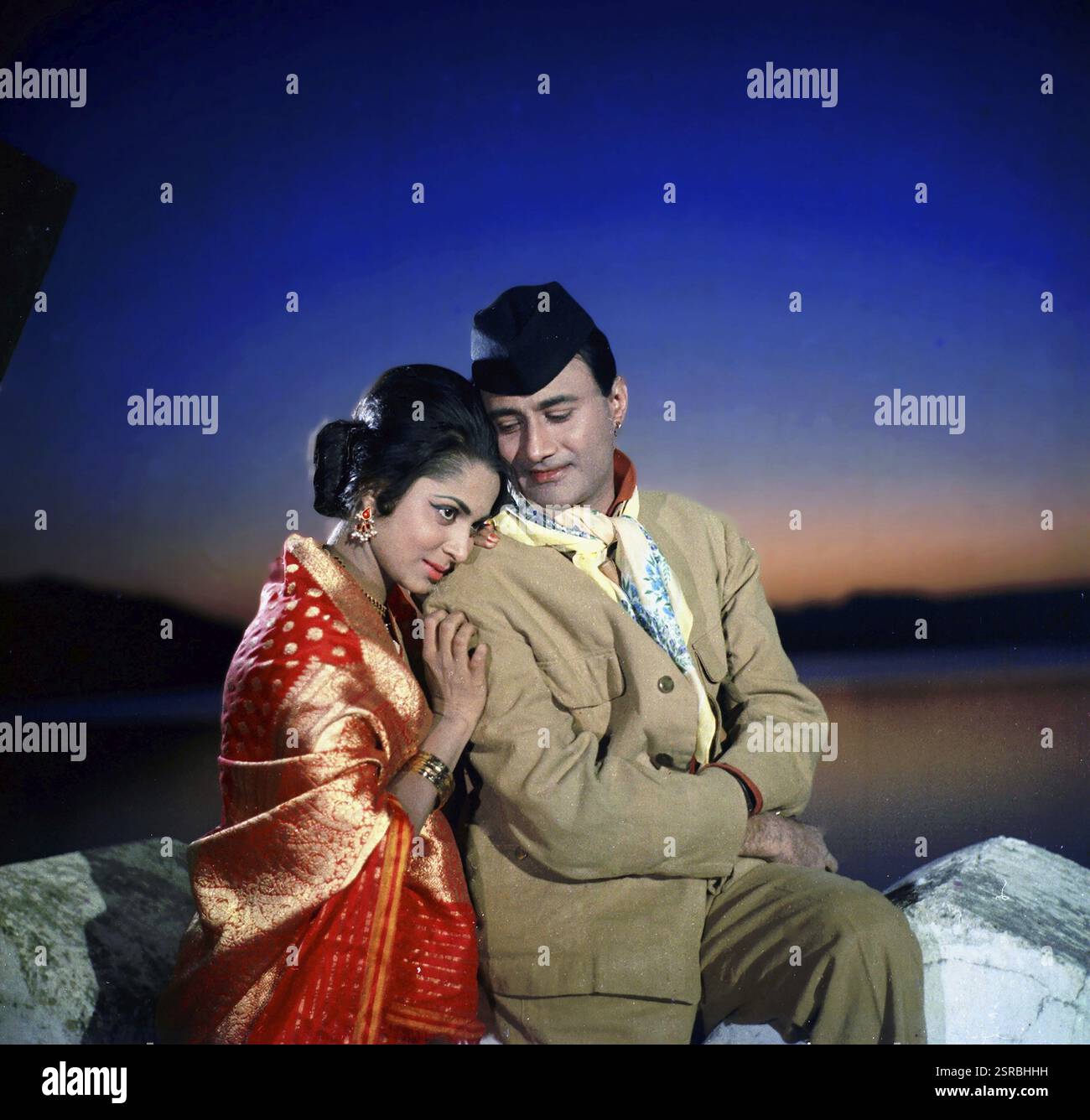 Indian Bollywood actress actor Waheeda Rehman and Dev Anand, India ...