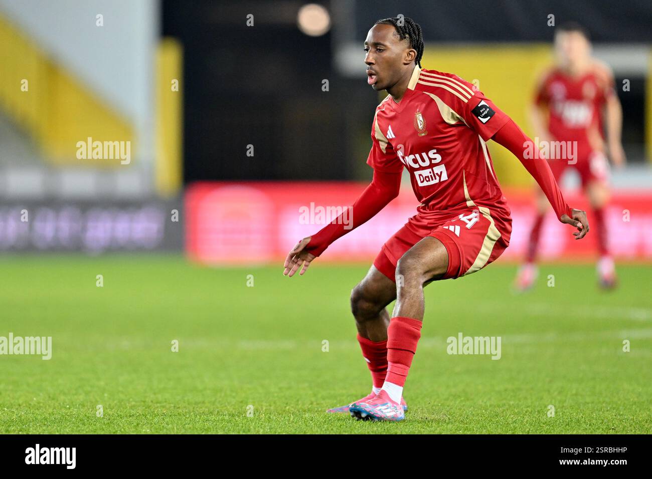 Brugge, Belgium. 01st Feb, 2025. Leandre Kuavita (14) of Standard ...