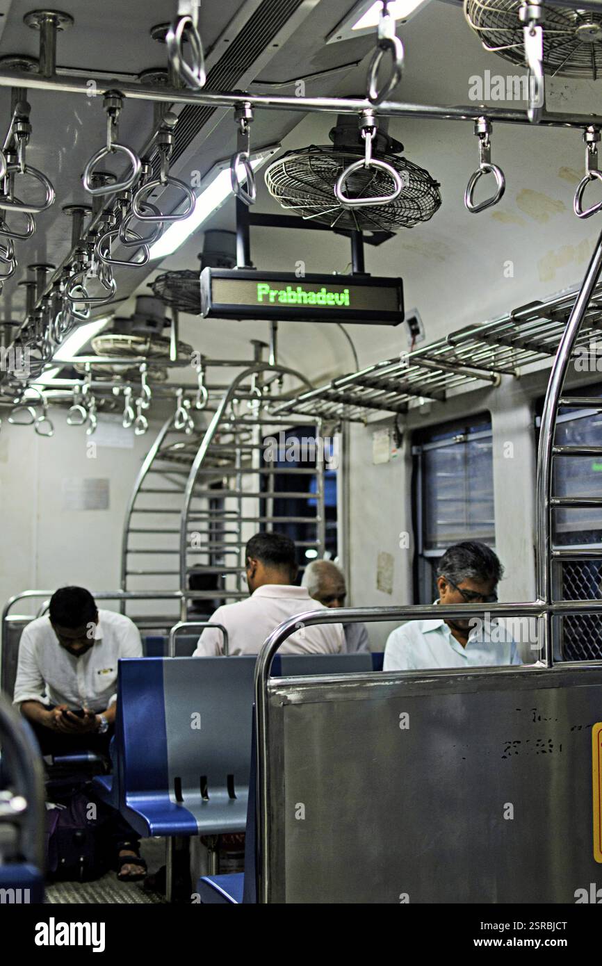 Indicator inside train Prabhadevi Railway Station, Mumbai, Maharashtra ...