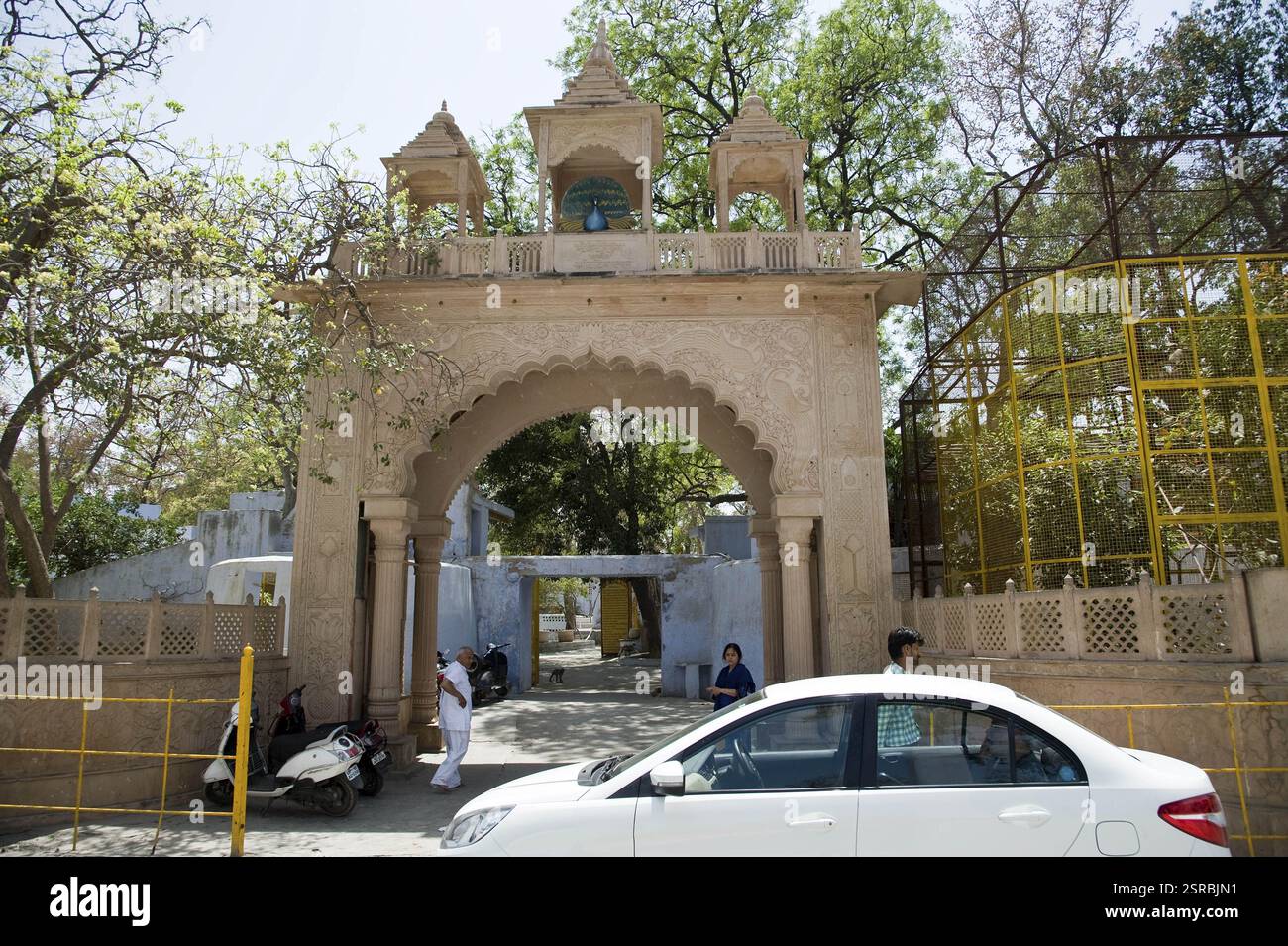 Entrance shree tatiya sthan, mathura, uttar pradesh, india, asia Stock ...