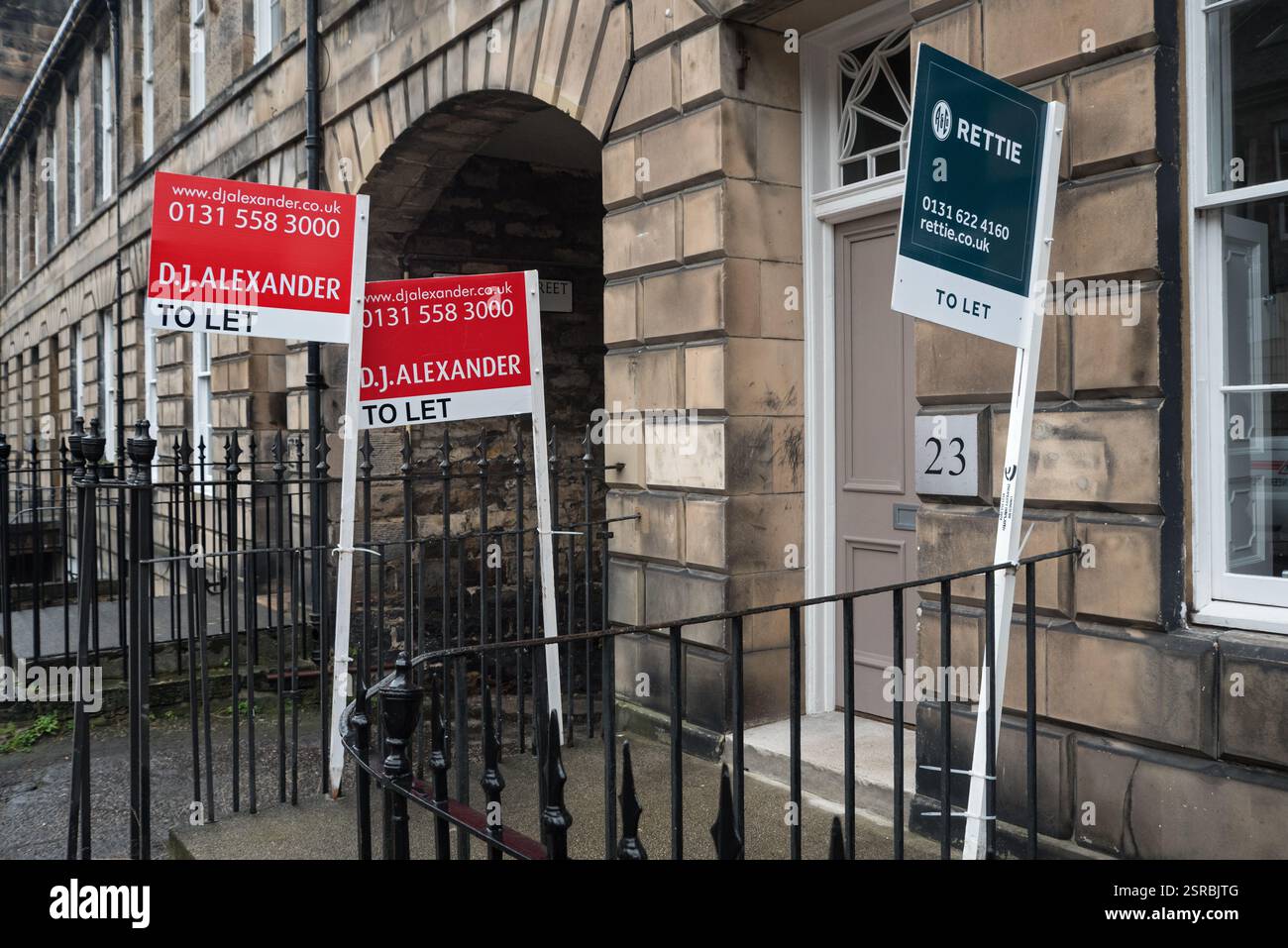 To Let signs outside residential properties in Edinburgh's West End ...