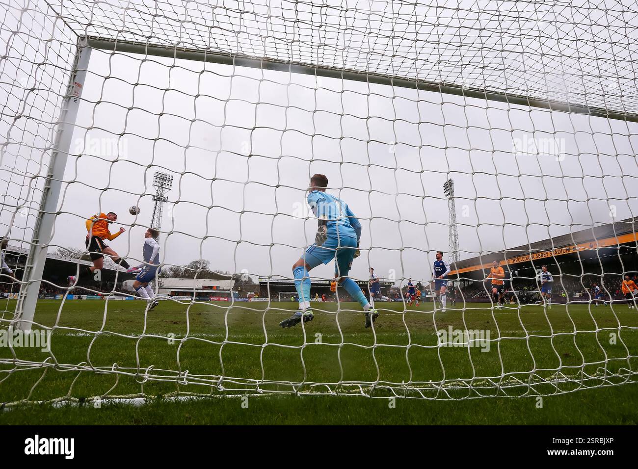 Ryan Loft of Cambridge United heads the ball during the EFL League One ...