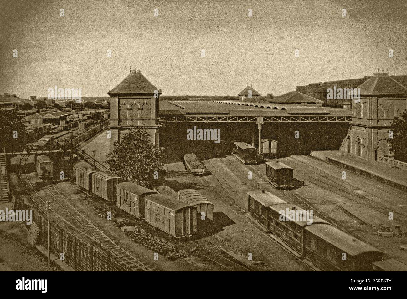 Vintage photo of agra railway station hi-res stock photography and ...