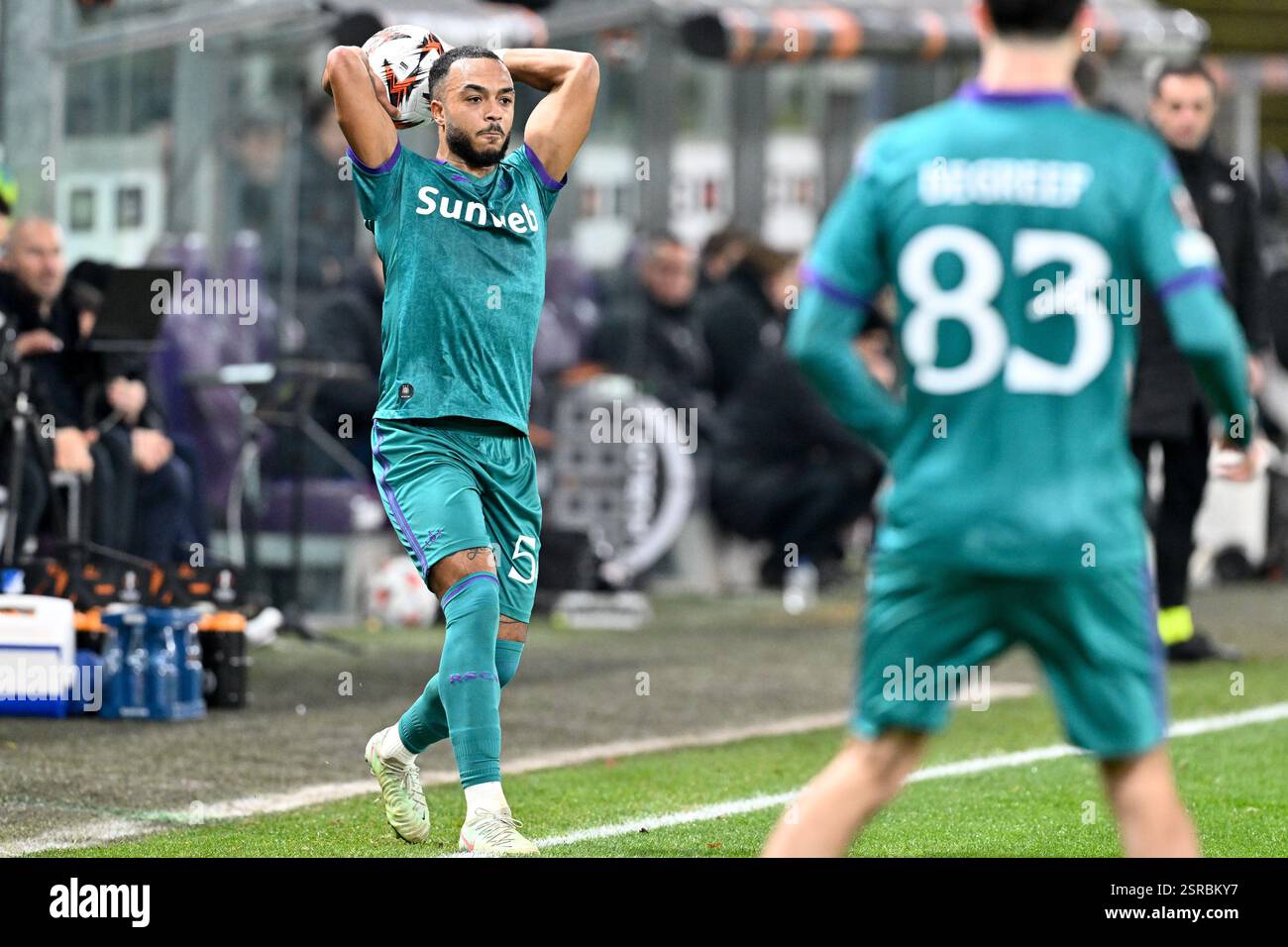 Anderlecht, Belgium. 30th Jan, 2025. Killian Sardella (54) of ...