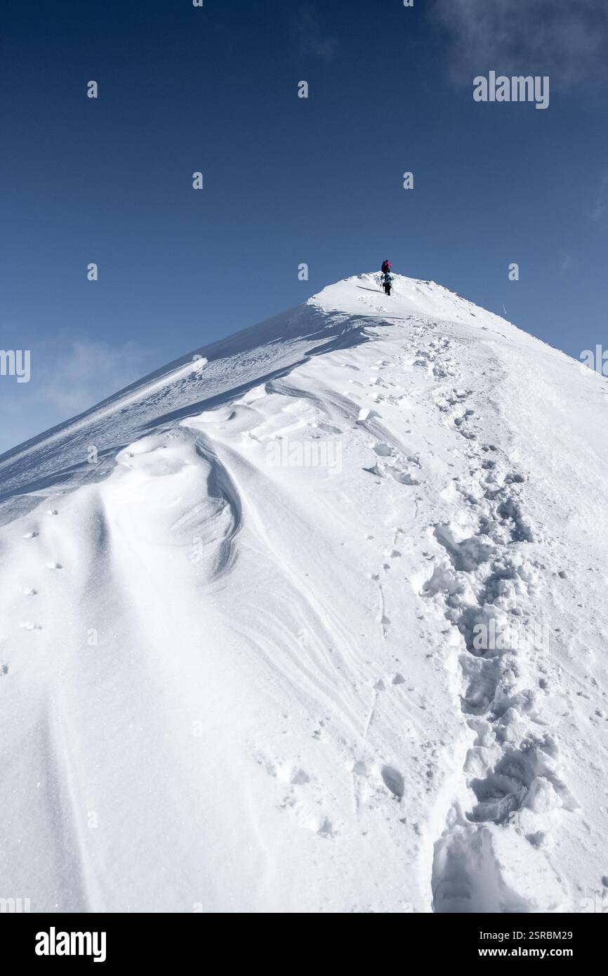 Mount Grama Albania. hiking in winter. landscape and nature Stock Photo ...