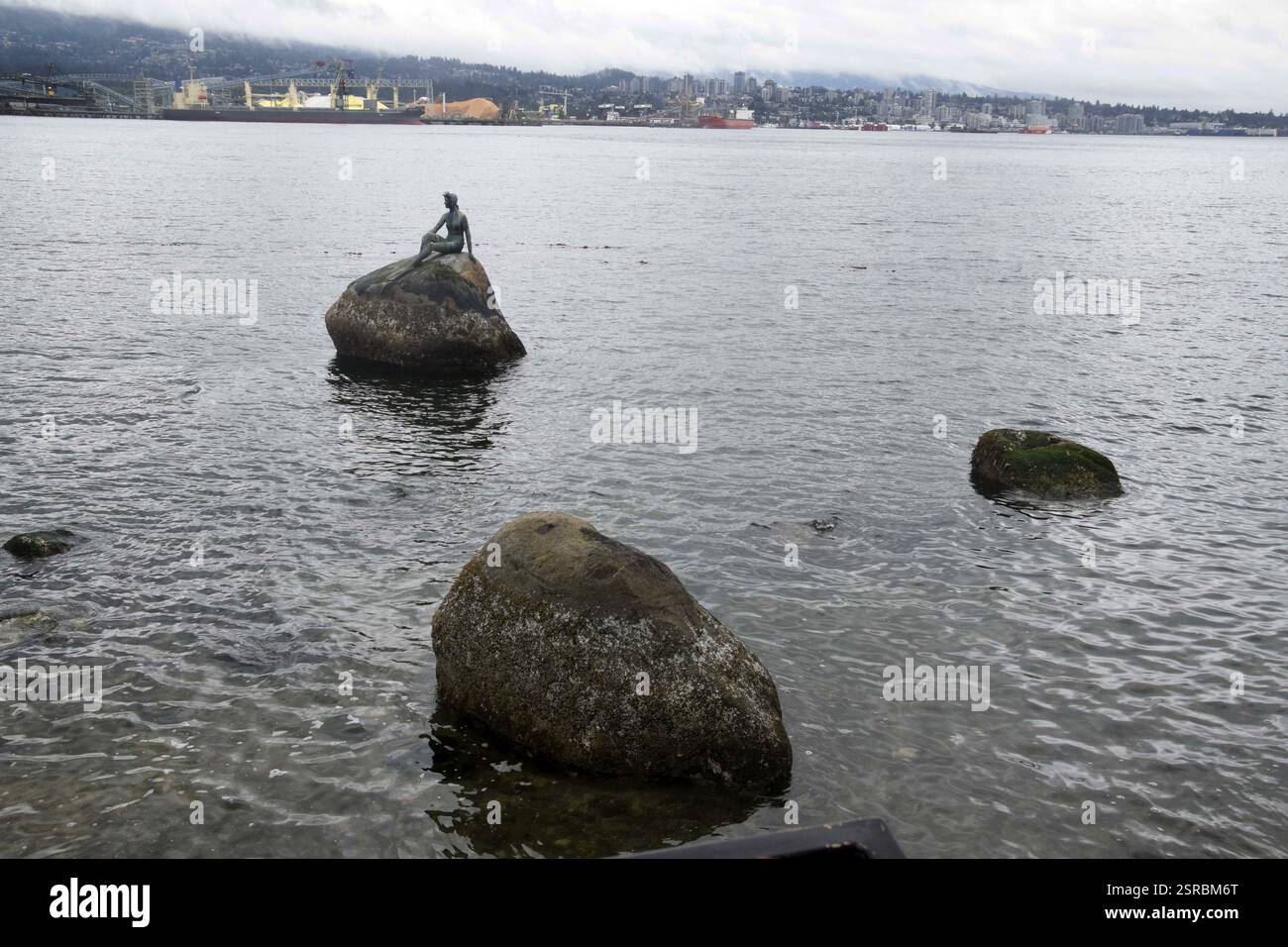 Mermaid statue, Stanley Park, British Columbia, Canada, North America ...