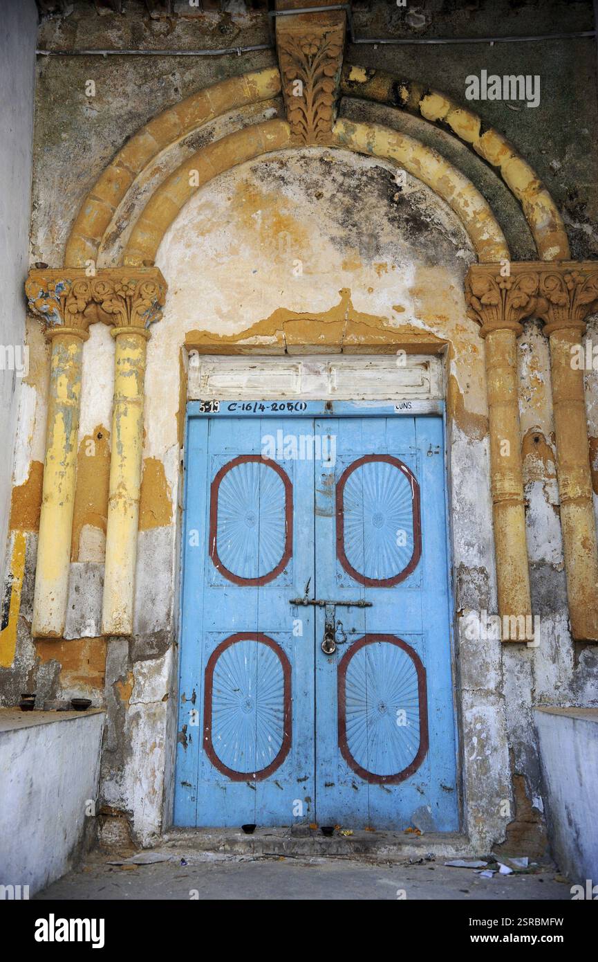 Door of house in Diu, India, Asia Stock Photo - Alamy