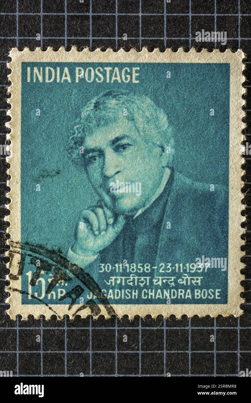 Jagadish chandra bose, postage stamps, india, asia Stock Photo - Alamy