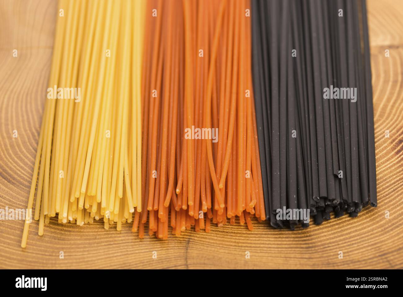 Three colour pasta Stock Photo - Alamy