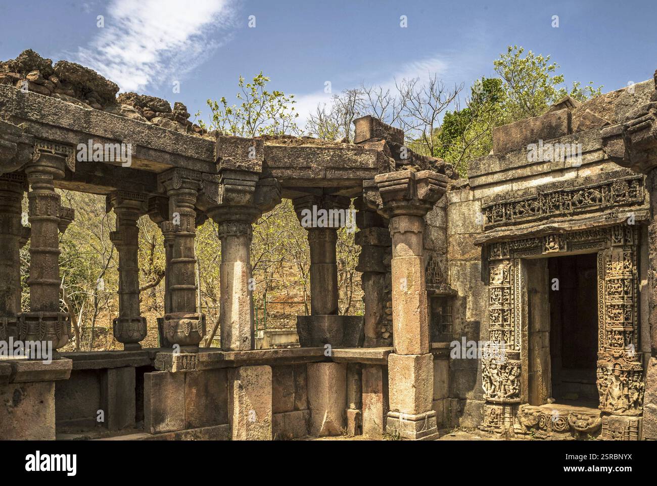 Polo monument and vijaynagar forest, sabarkantha, Gujarat, India, Asia ...