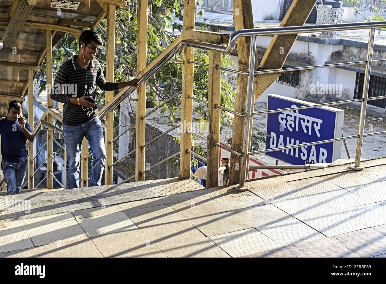 Dahisar Railway Station overbridge, Mumbai, Maharashtra, India, Asia ...