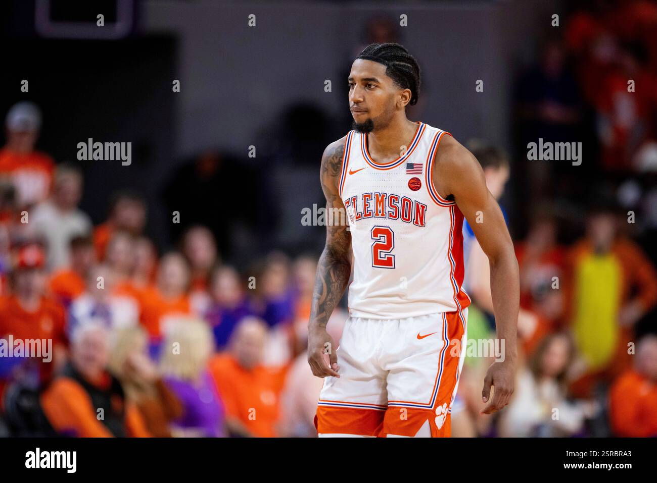 Clemson guard Dillon Hunter (2) gets back on defense against Duke ...