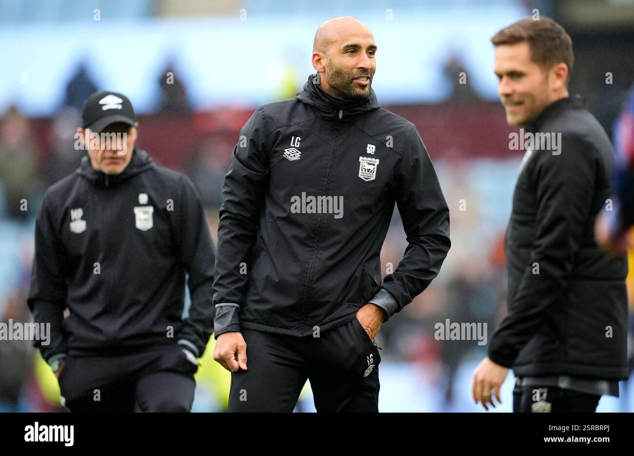 Ipswich Town first team coach Lee Grant (centre), assistant manager ...