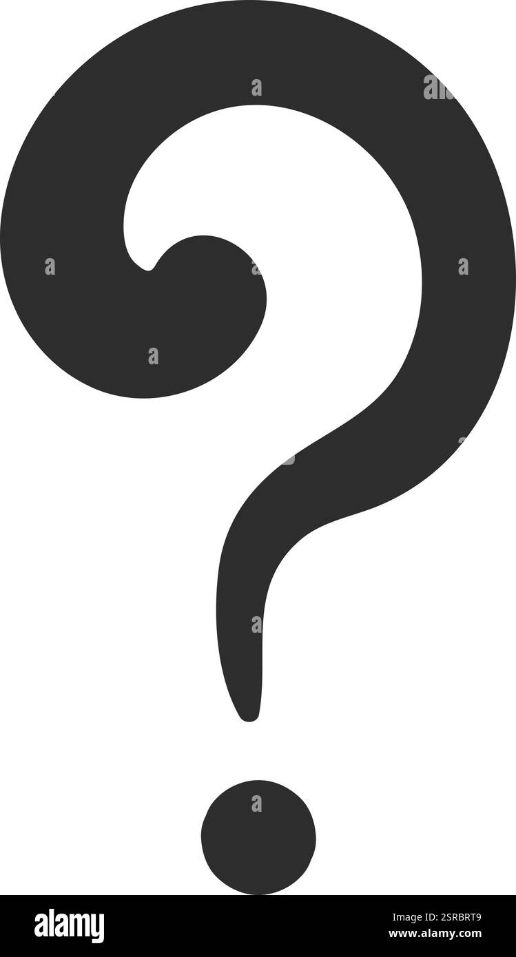 Question mark symbolizing questions, doubts, and uncertainty, creating ...