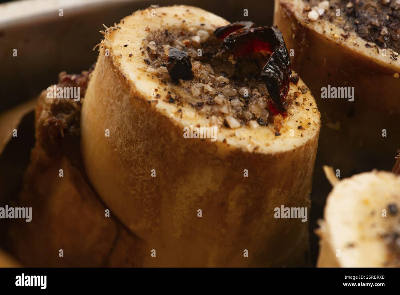 Homemade Roasted Beef Bone Marrow Stock Photo - Alamy