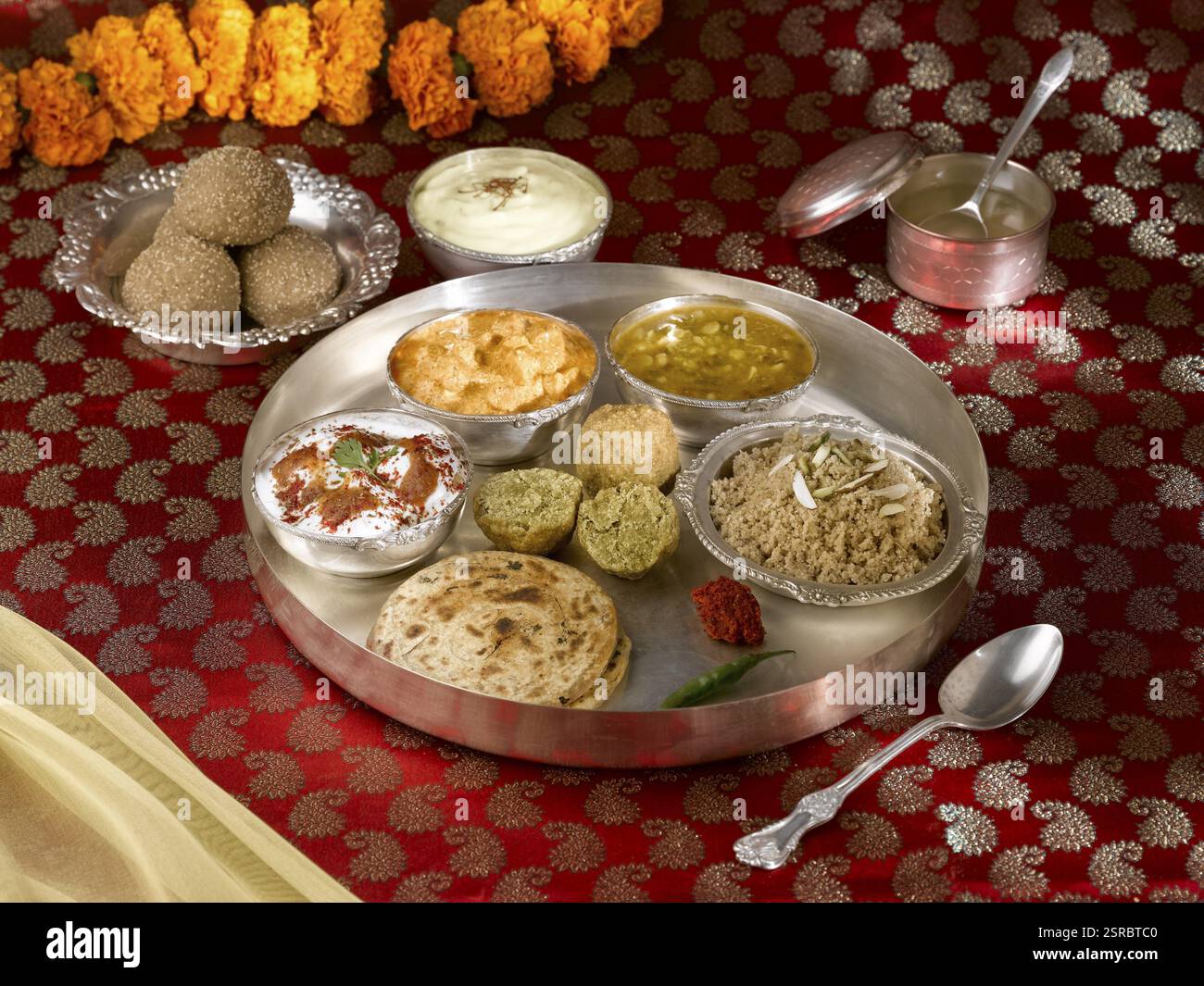 Indian food lunch Rajasthani thali, India, Asia Stock Photo - Alamy