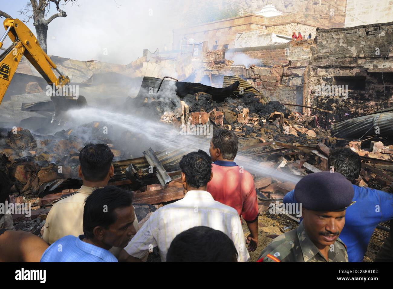 Sumer market anaj mandi on fire, Jodhpur, Rajasthan, India, Asia Stock ...