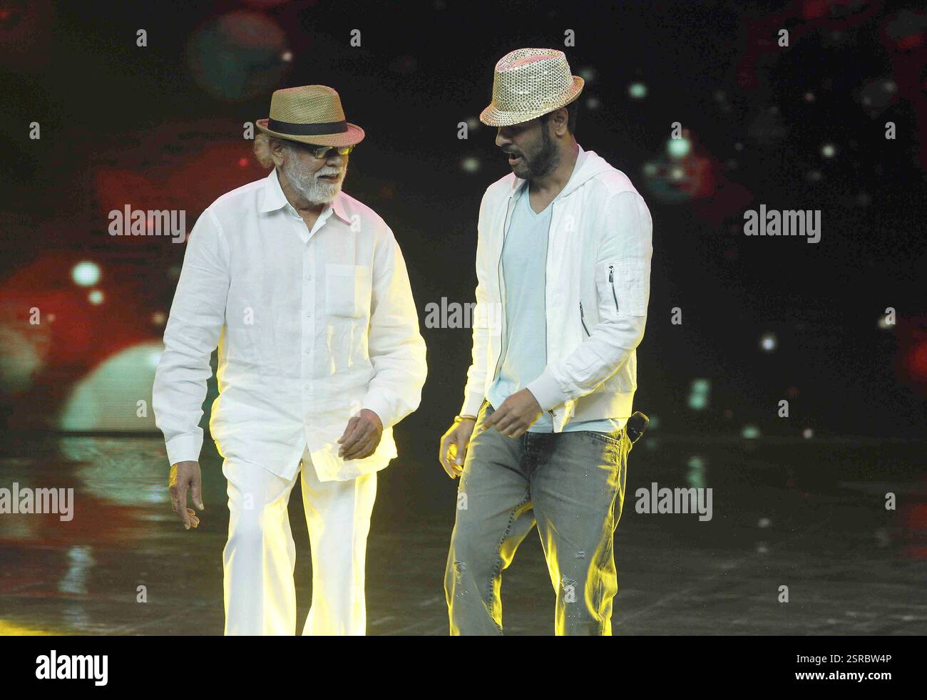 Bollywood actor Prabhu Deva along father and choreographer Mugur Sundar ...