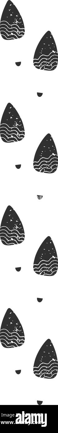 Seamlessly repeating vertical pattern featuring stylized footprints ...