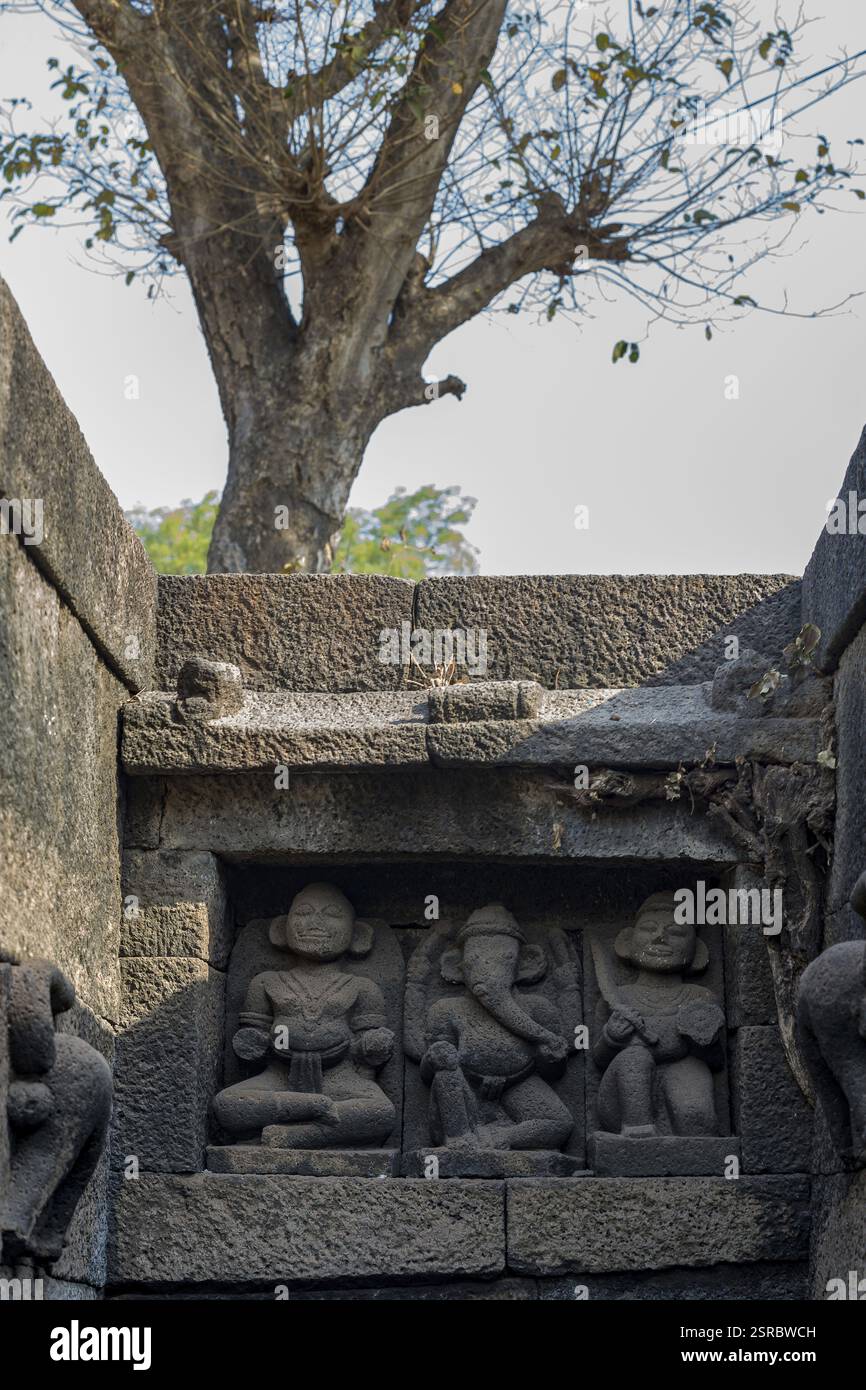 Statue on Step well Shivkalin Vihir, Thane, Maharashtra, India, Asia ...