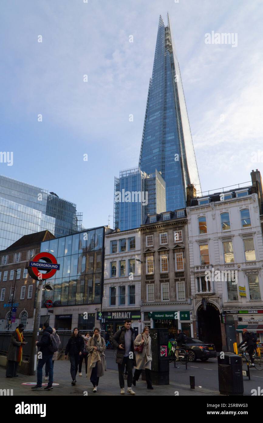 From Borough Market near London Bridge Station The Shard skyscraper ...