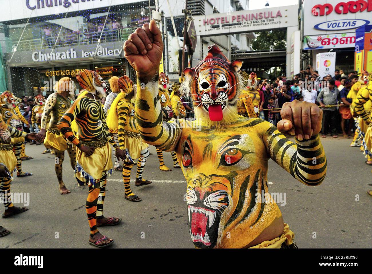 Pulikali ,celebrating onam festival hi-res stock photography and images ...