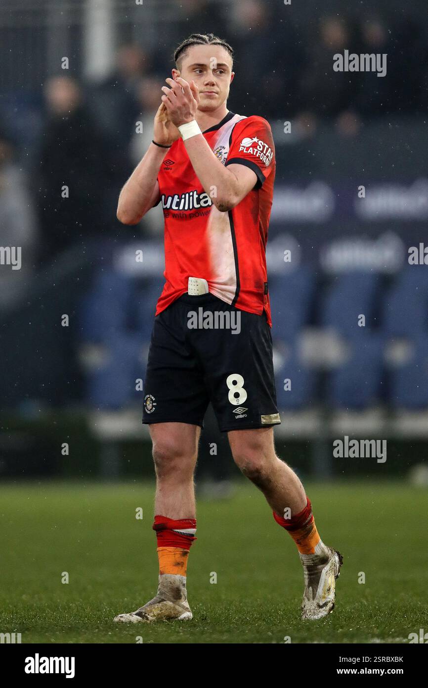 Luton Town's Thelo Aasgaard applauds the fans following the Sky Bet ...