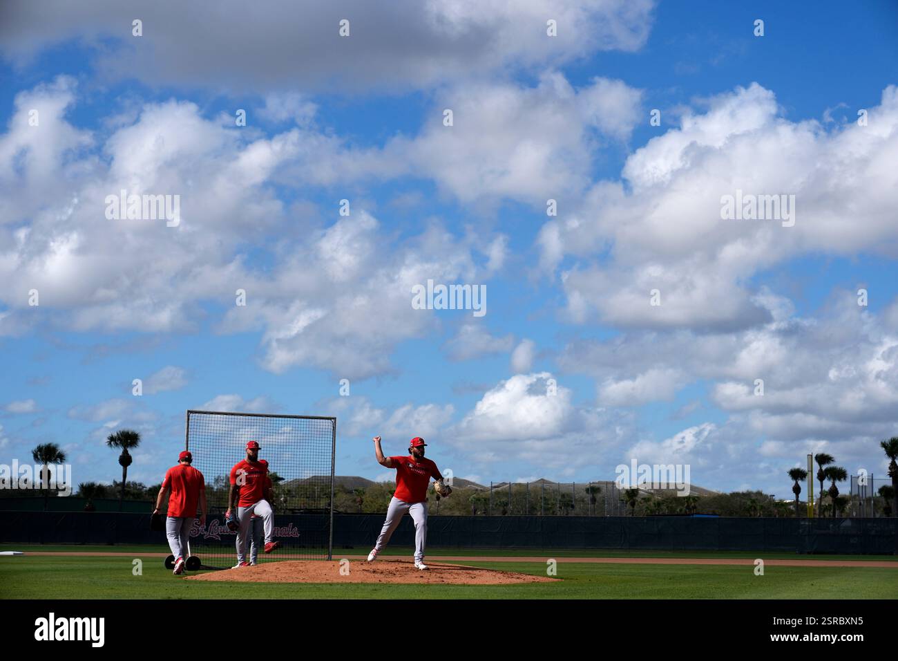 St. Louis Cardinals pitcher Andre Granillo winds up on the mound during ...