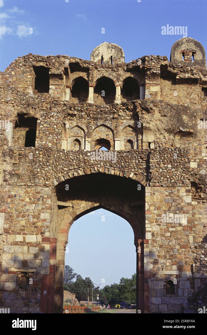 Sher Shasuri gate mughal architect, Delhi, India, Asia Stock Photo - Alamy
