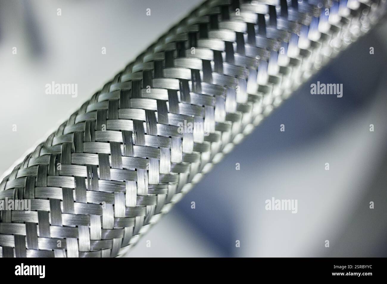 Reinforced hose with steel wire texture hydroline Stock Photo - Alamy