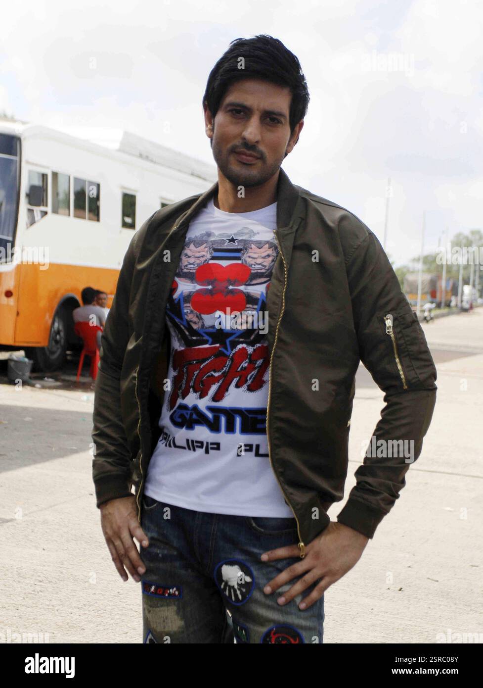 Bollywood actor Rishi Bhutani during the on location shoot of upcoming ...