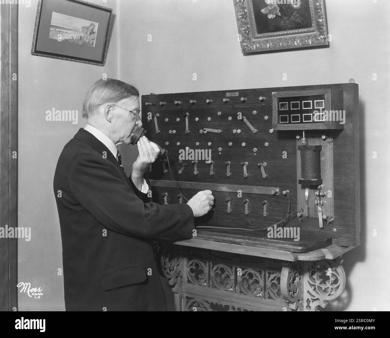 First switchboard Black and White Stock Photos & Images - Alamy