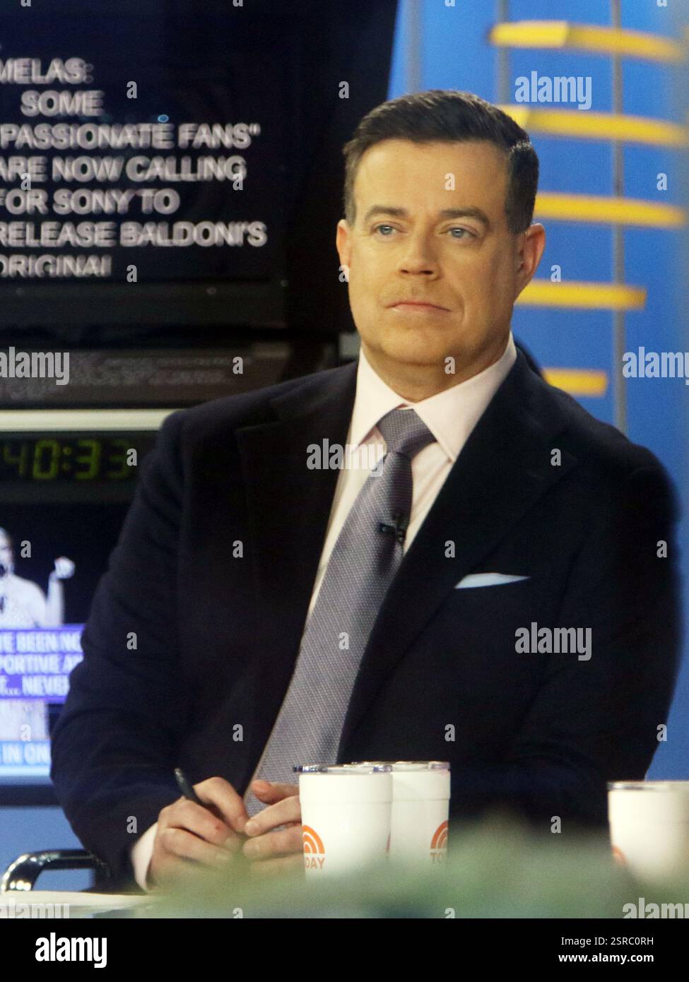 February 14, 2025 Carson Daly, on Today Show in New York. February 14 ...