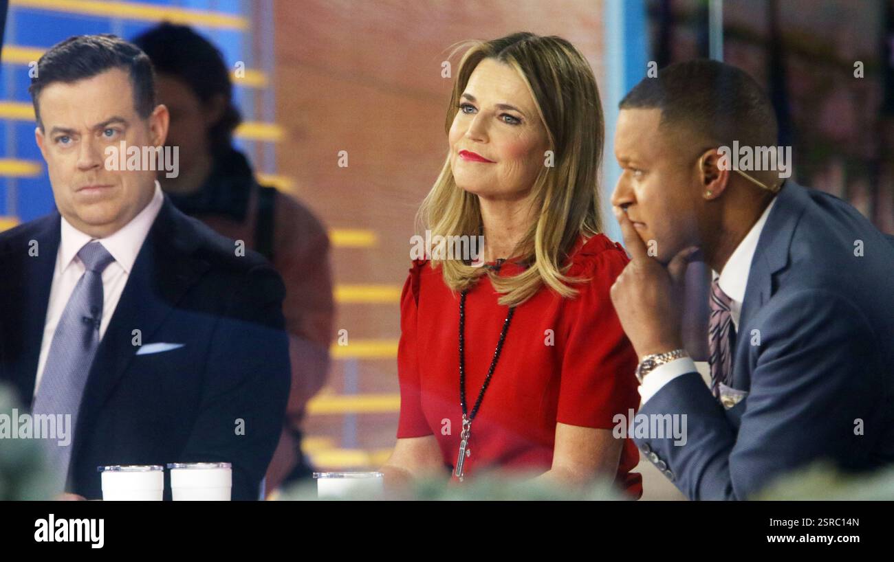 February 14, 2025 Carson Daly, Savannah Guthrie, Craig Melvin, on Today ...