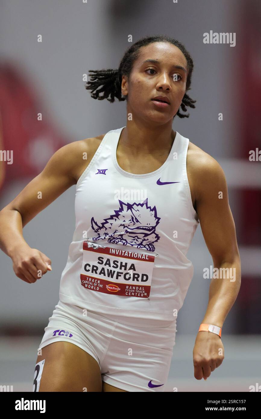 February 14, 2025: Sasha Crawford of Texas Christian comes around the ...