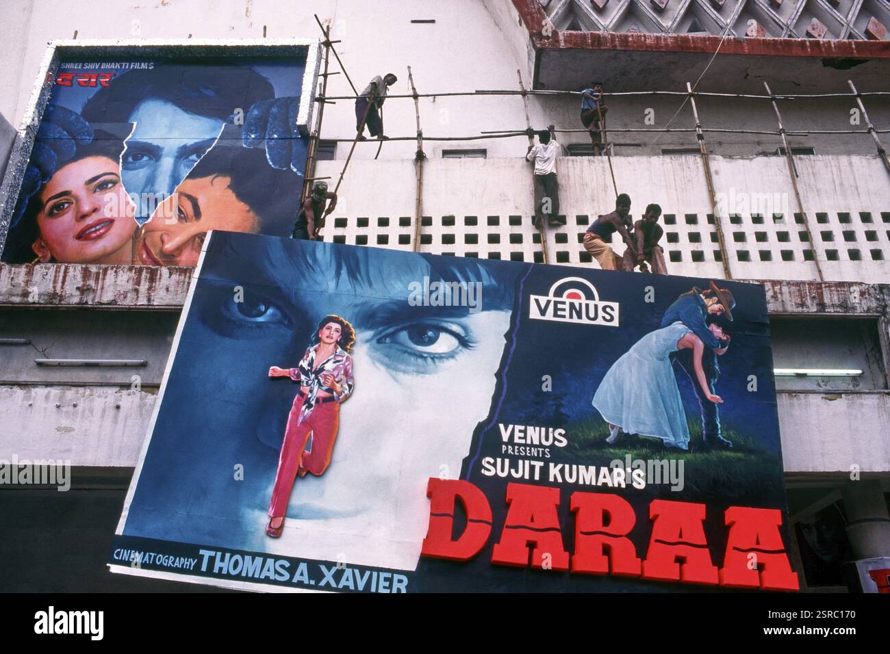 Bollywood film hoarding at cinema hall, Mumbai, Maharashtra, India ...
