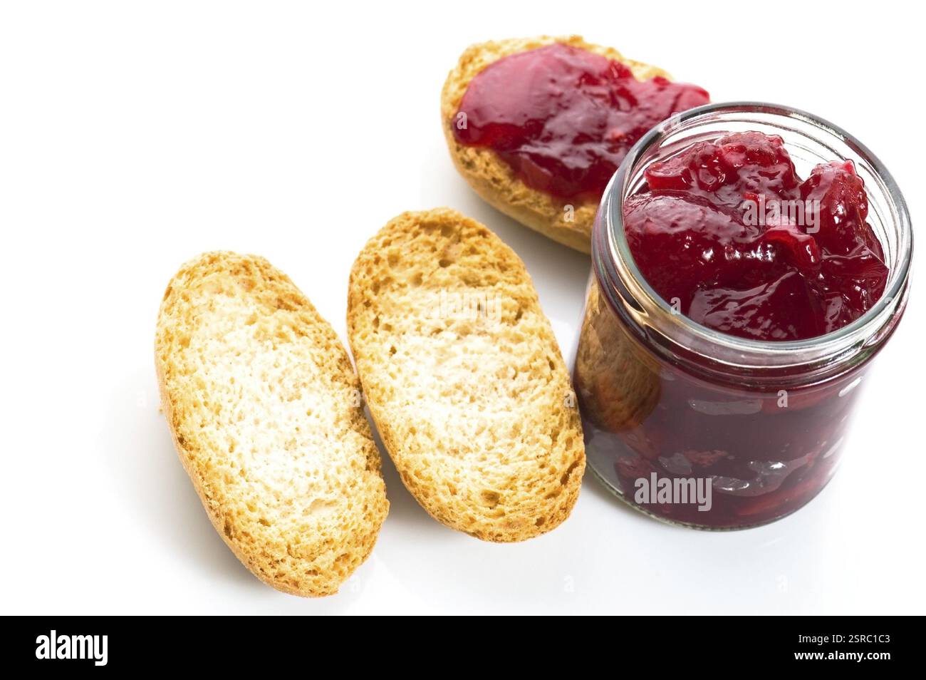 Strawberry jam toast strawberries Cut Out Stock Images & Pictures - Alamy