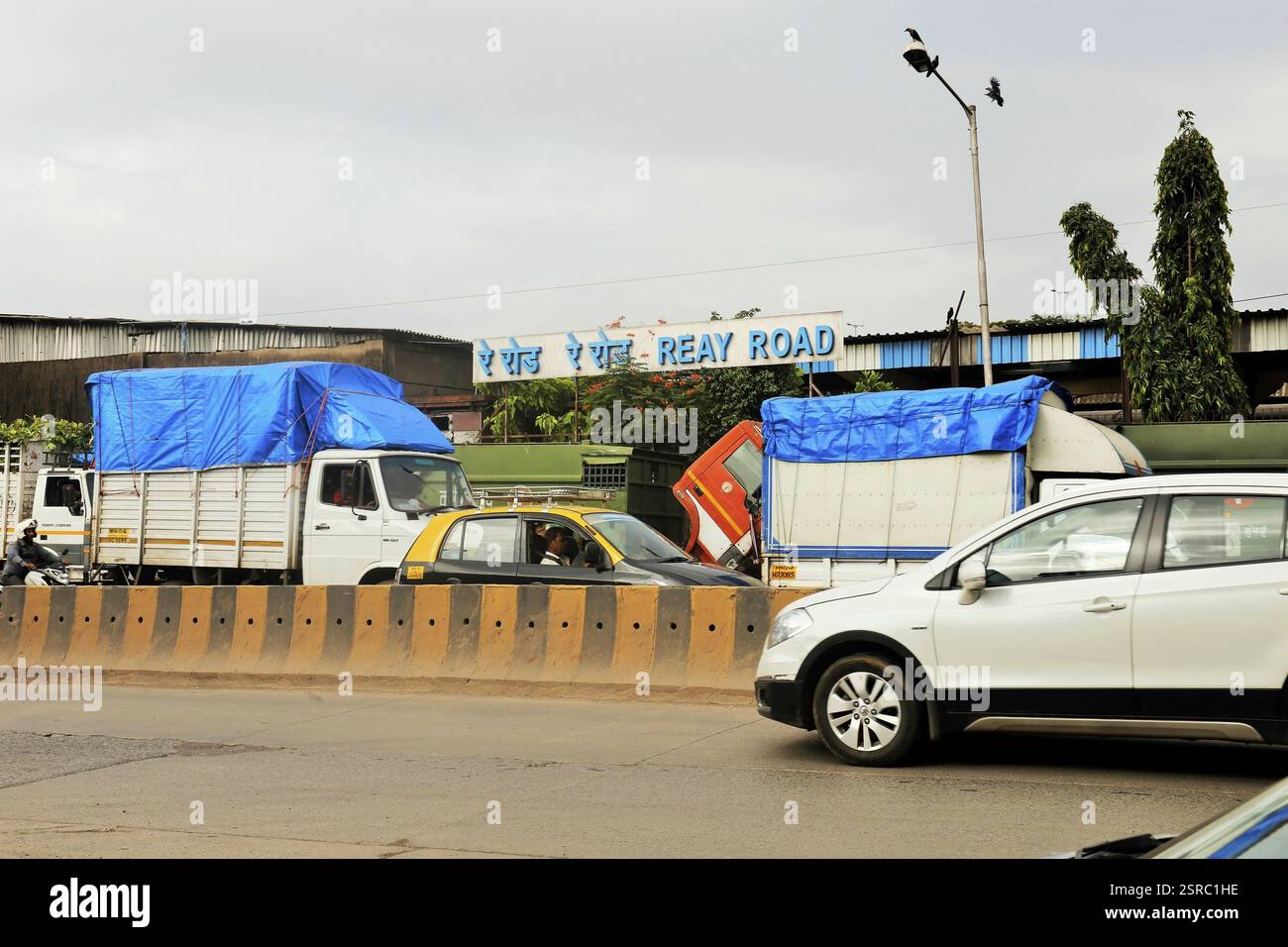Reay Road suburban railway station, Mumbai, Maharashtra, India, Asia ...