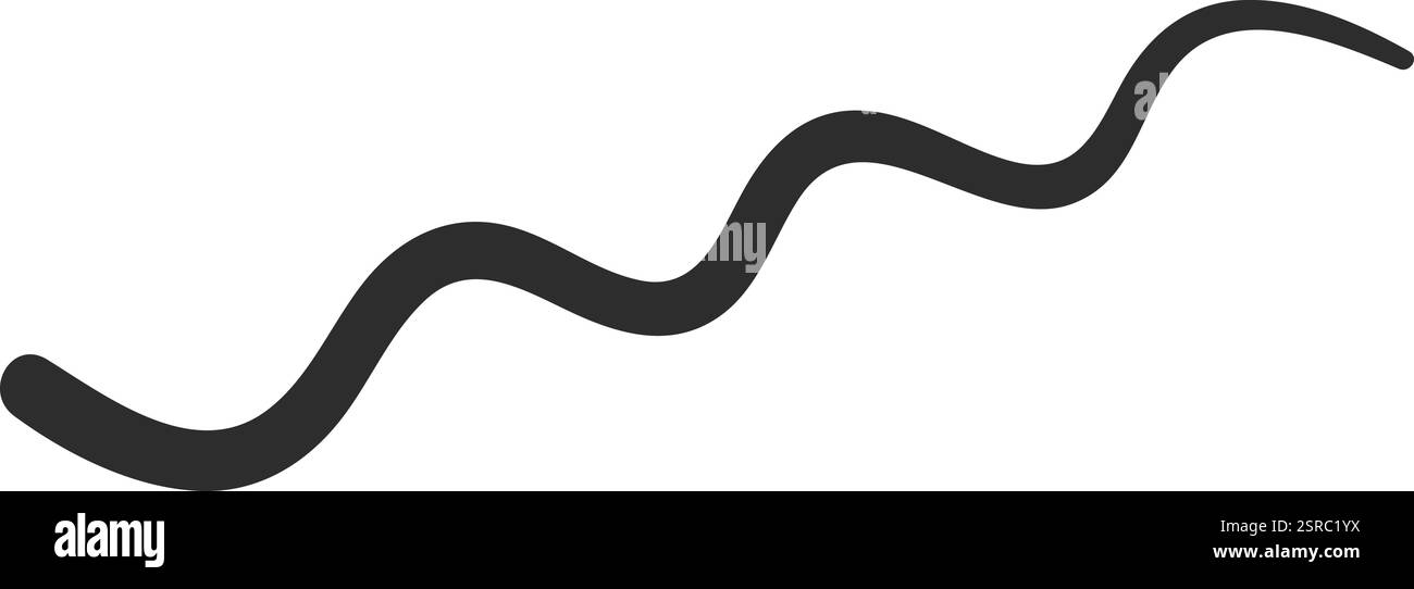 Smooth, continuous line creating a gentle wave or sinusoid against a ...