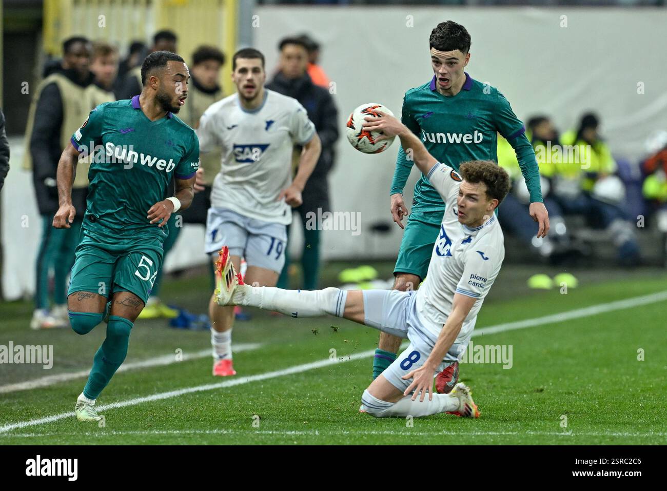 Anderlecht, Belgium. 30th Jan, 2025. Killian Sardella (54) of ...